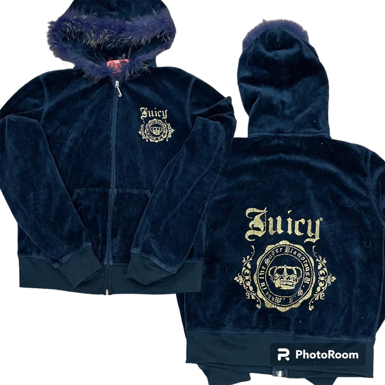 Juicy couture track suit jacket Tag is pink (shows... - Depop