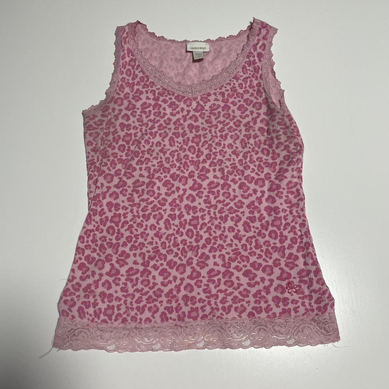 Limited too Pink cheetah print With gems and... - Depop