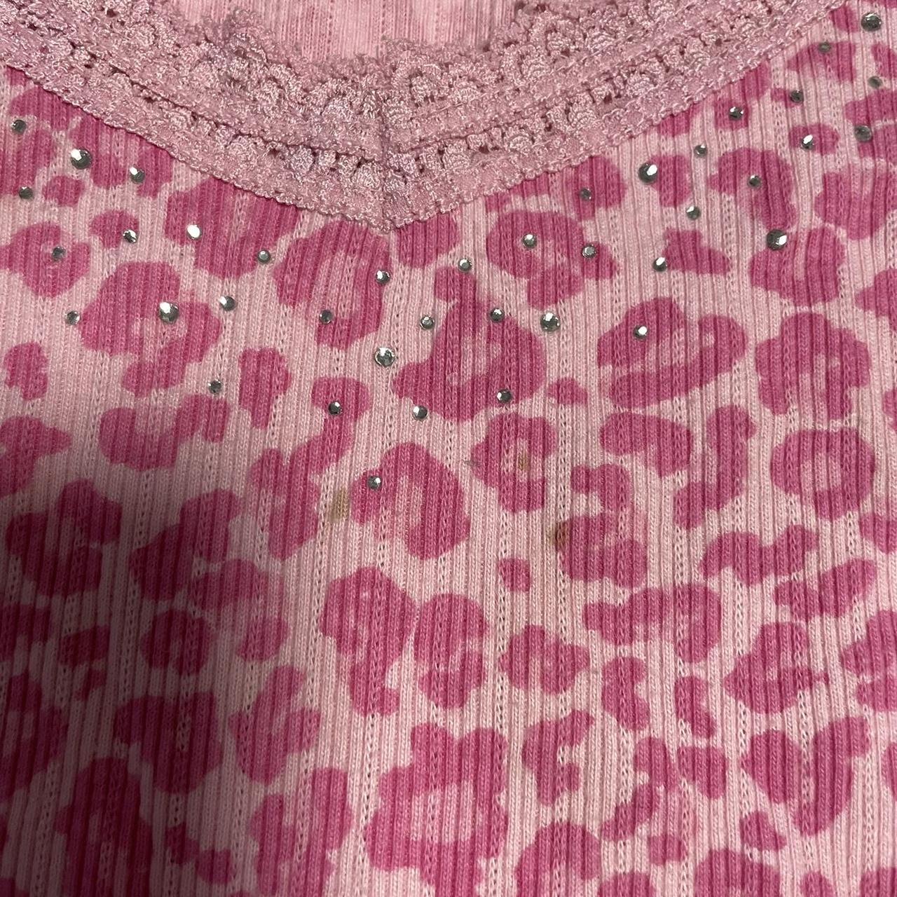 Limited too Pink cheetah print With gems and... - Depop