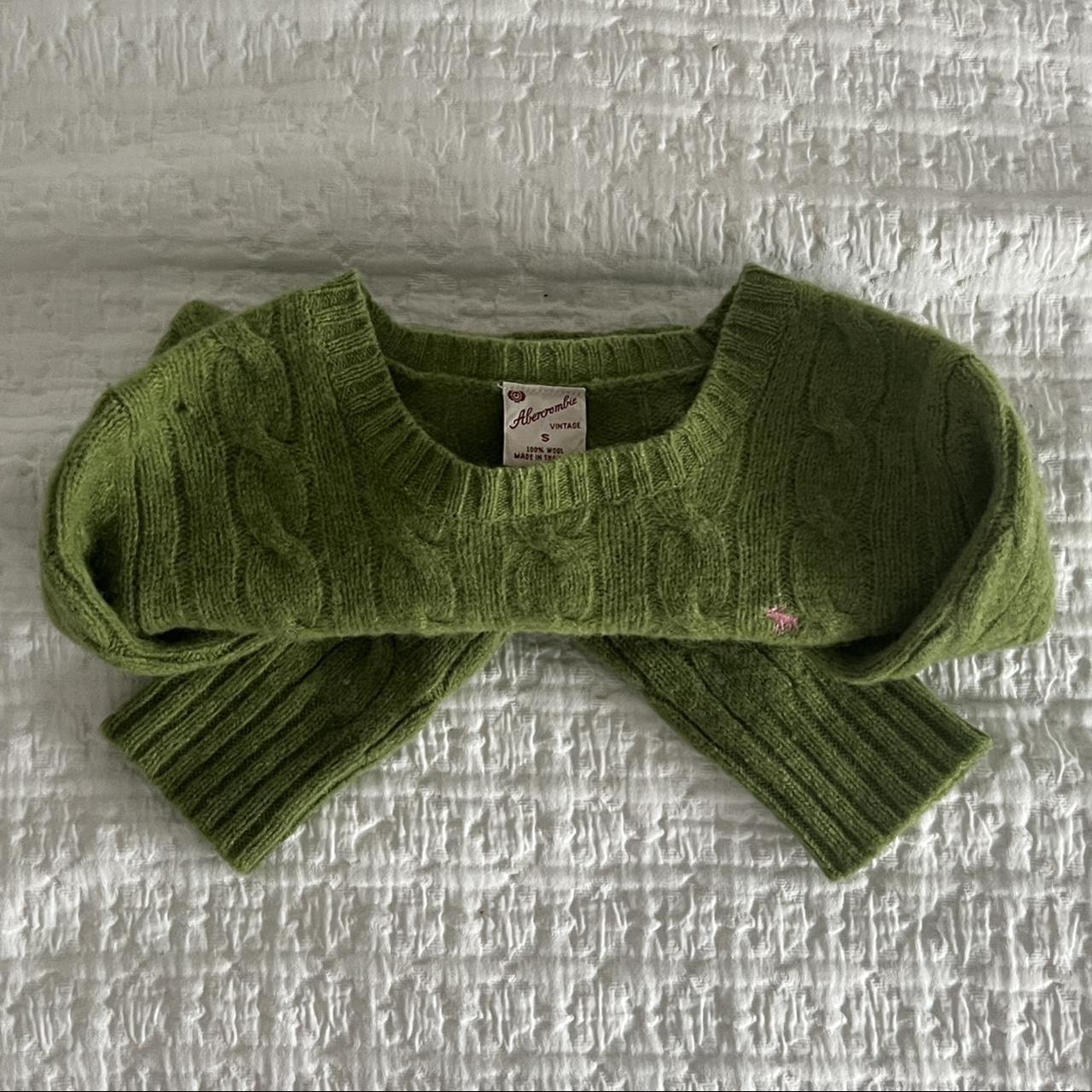 Abercrombie & Fitch Women's Green Jumper | Depop