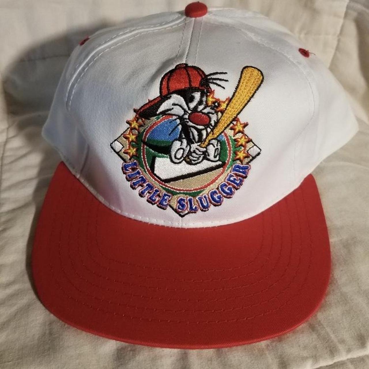 New Vintage 1996 Sylvester Little Slugger Six Flags Hat - Depop