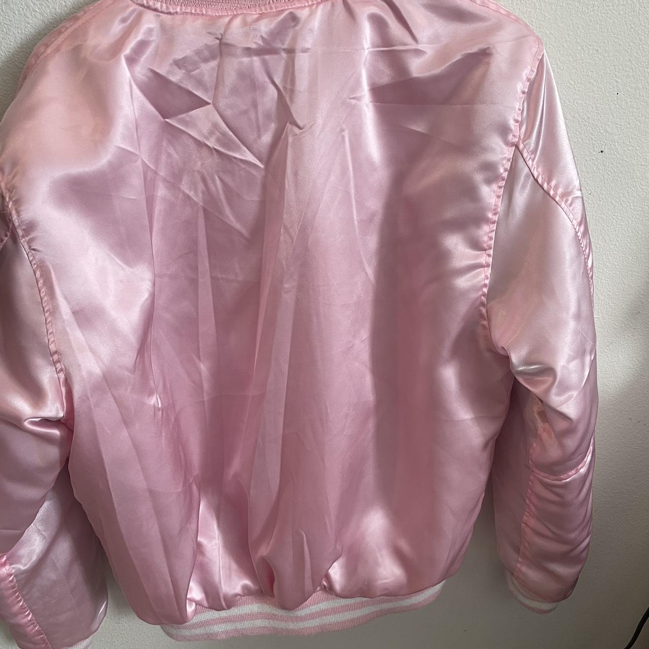 jet life pink bomber jacket never worn without... - Depop