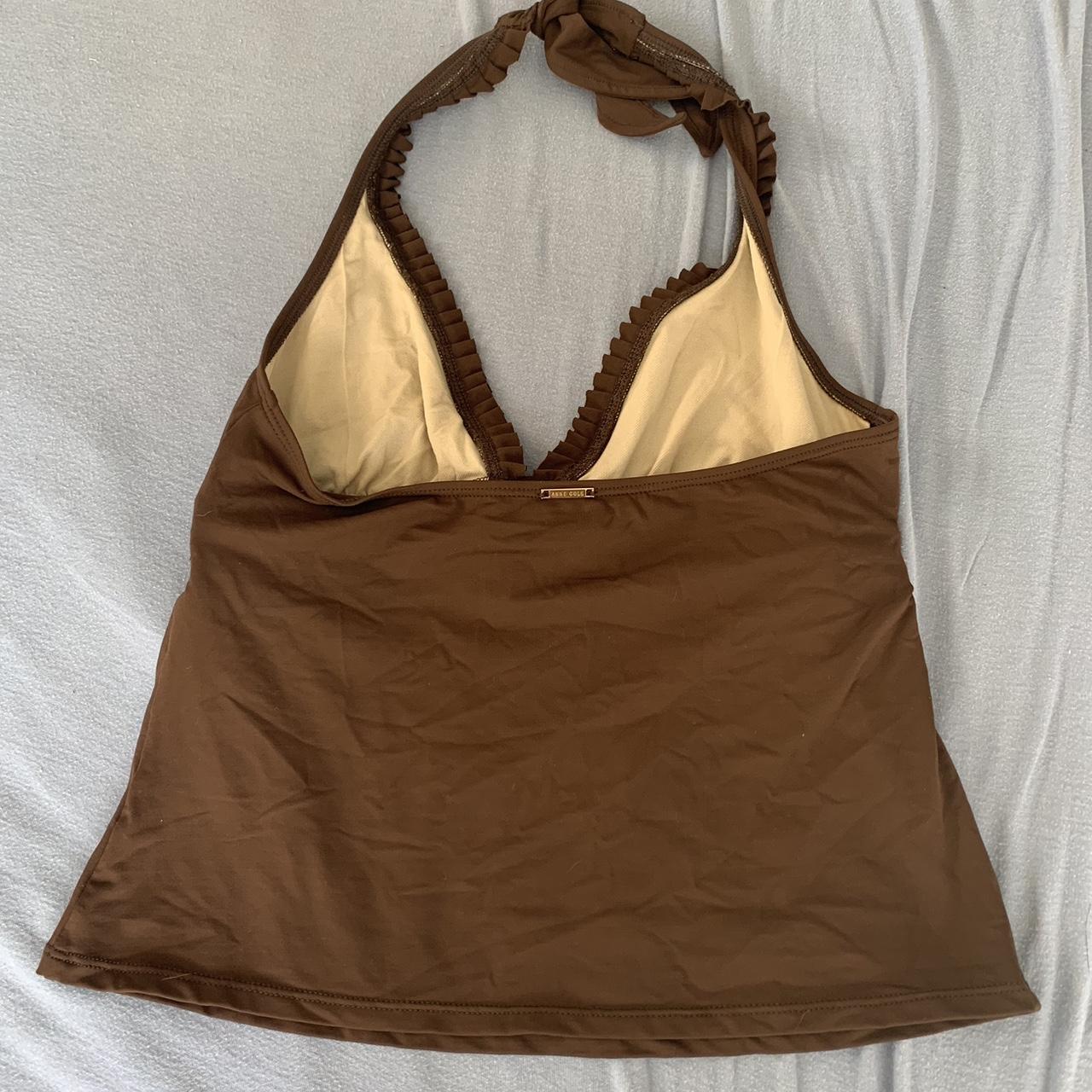 Anne Cole Women's Brown Bikini-and-tankini-tops | Depop