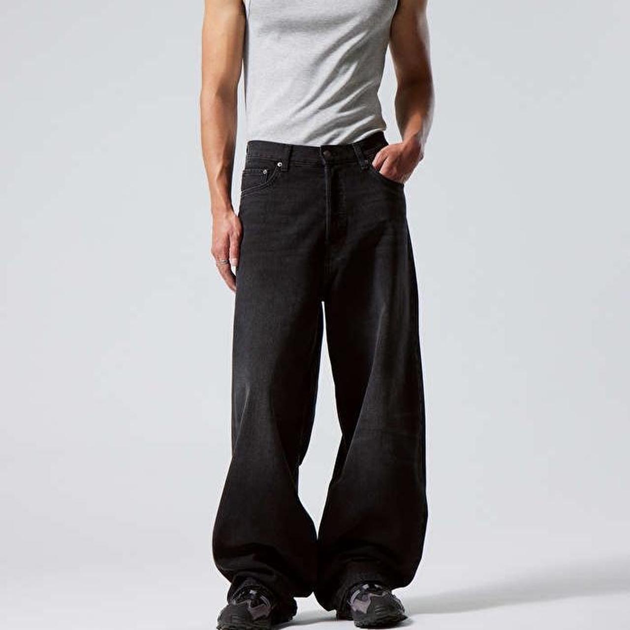 weekday astro jeans black stream brand new never... - Depop