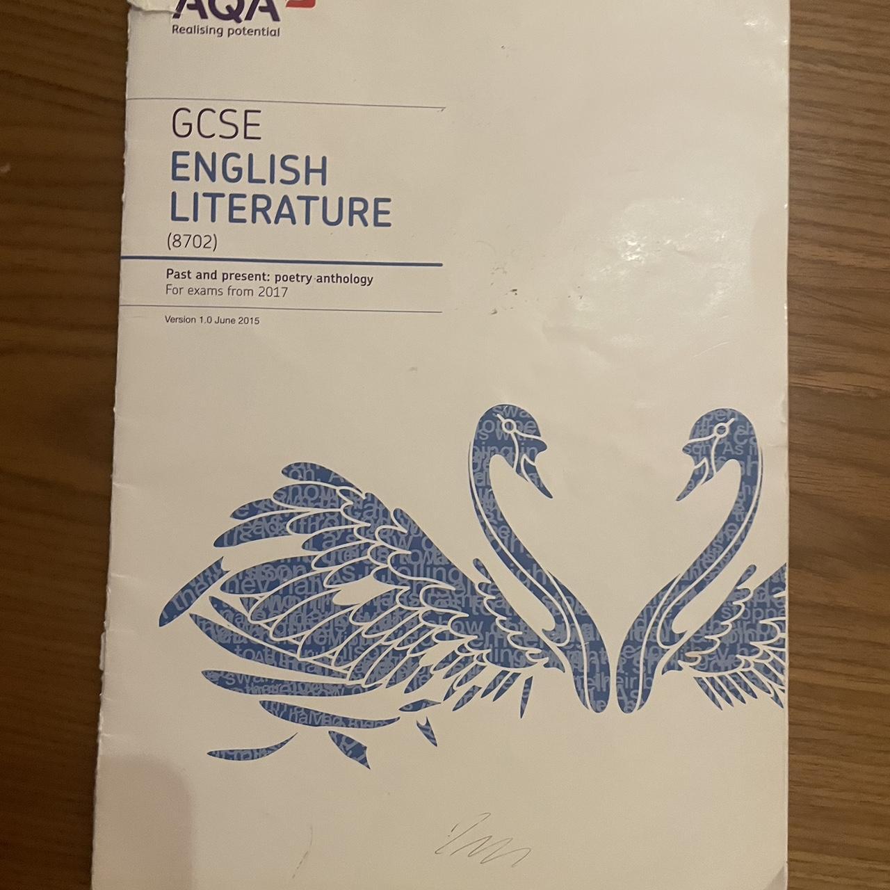 GCSE love and relationships poetry anthology fully... - Depop
