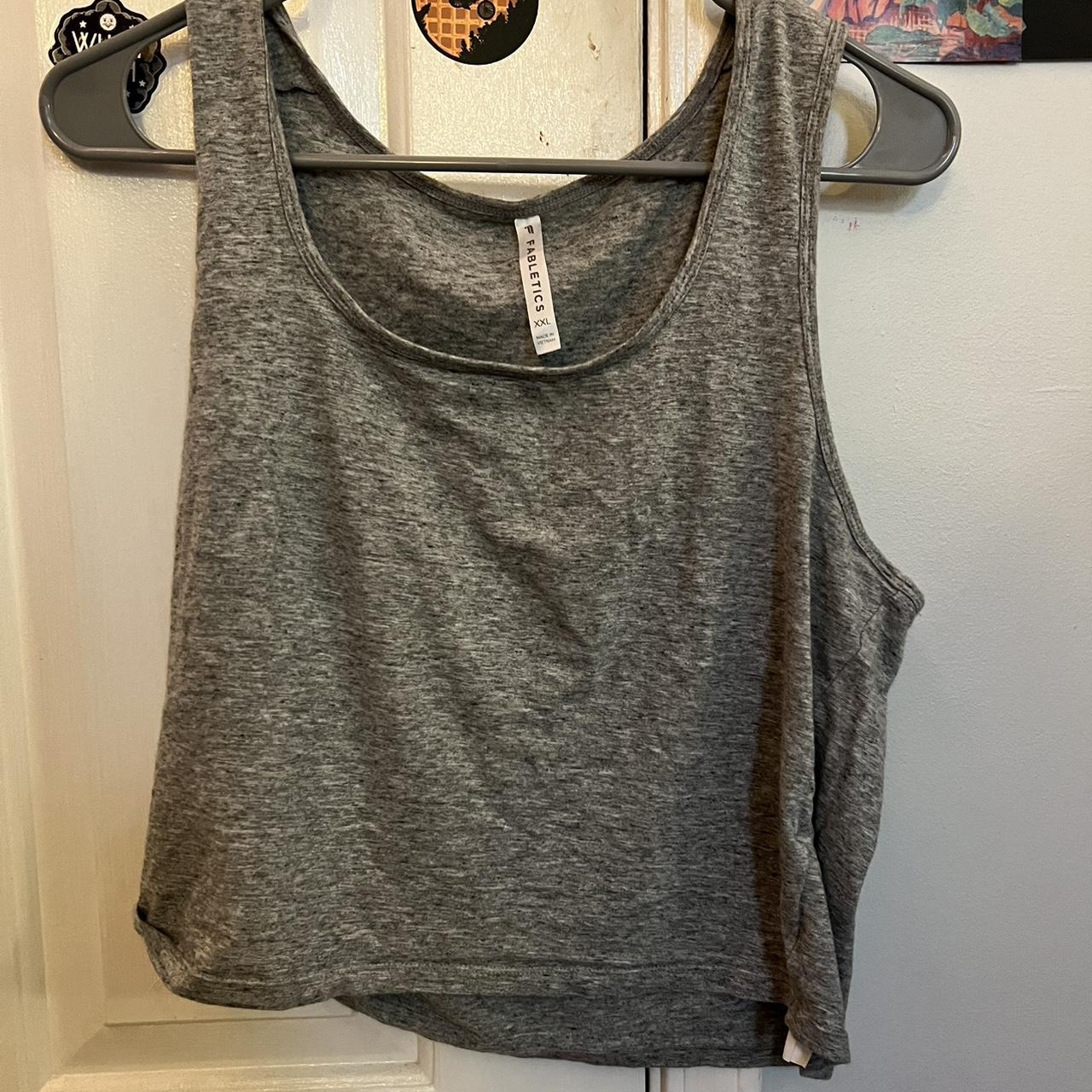 Fabletics grey lounge tank - Depop