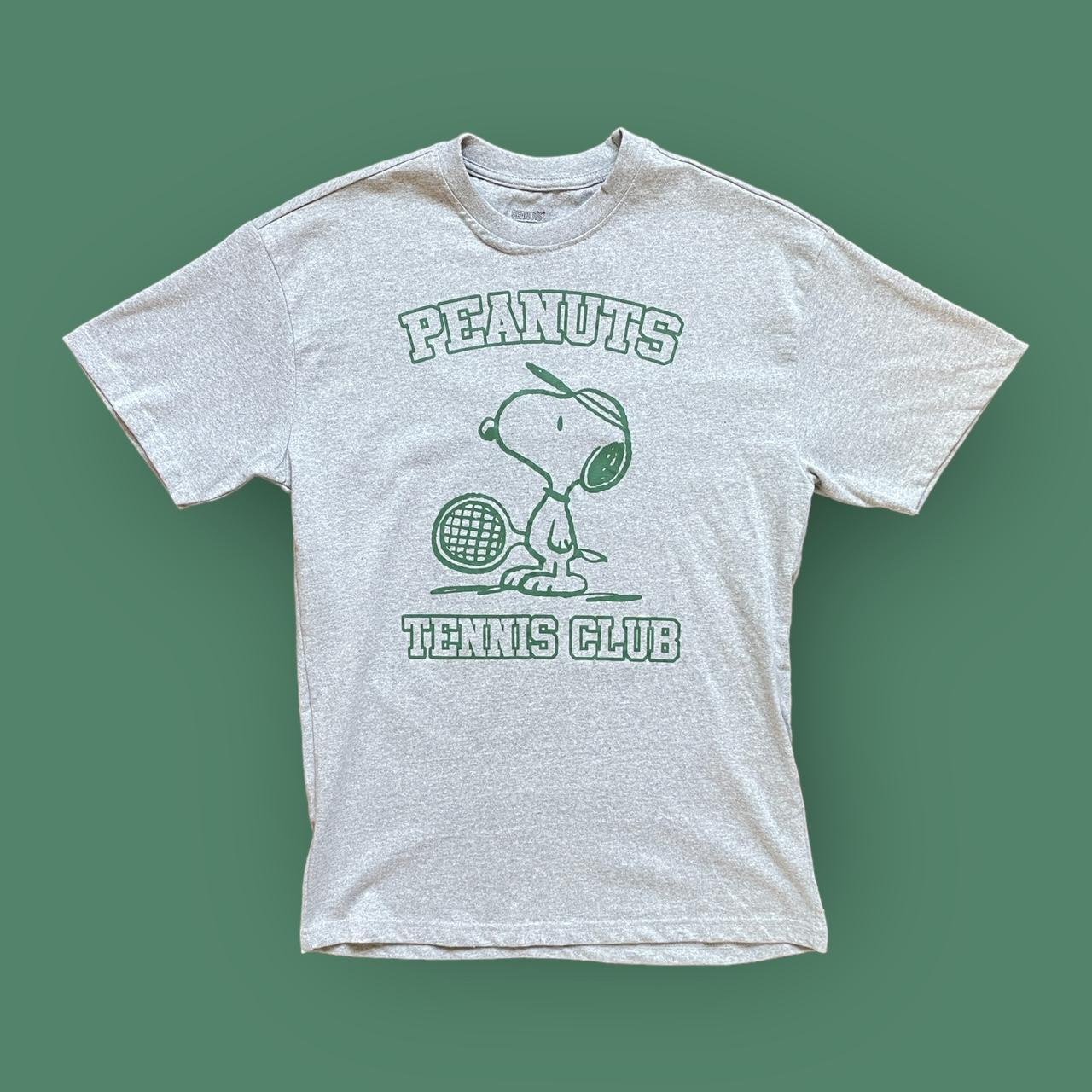 snoopy peanuts tennis club graphic... - Depop