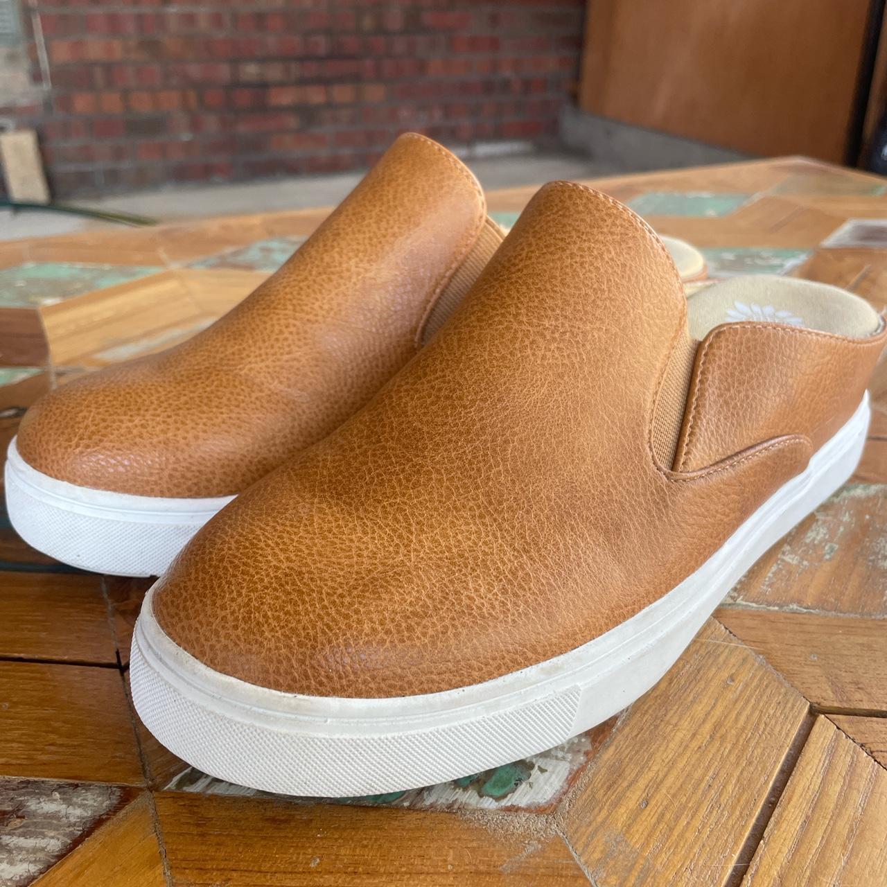 Yellow Box Women's Tan Clogs | Depop