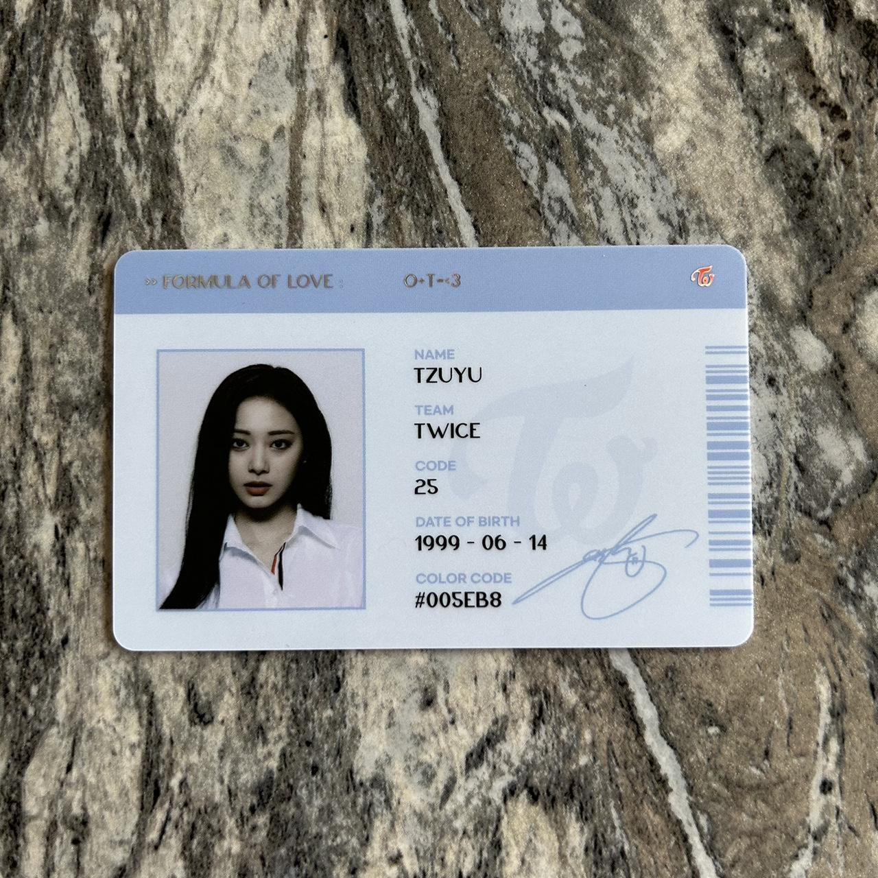 [Twice] Formula of Love - Official Photocard - Tzuyu ID - Depop