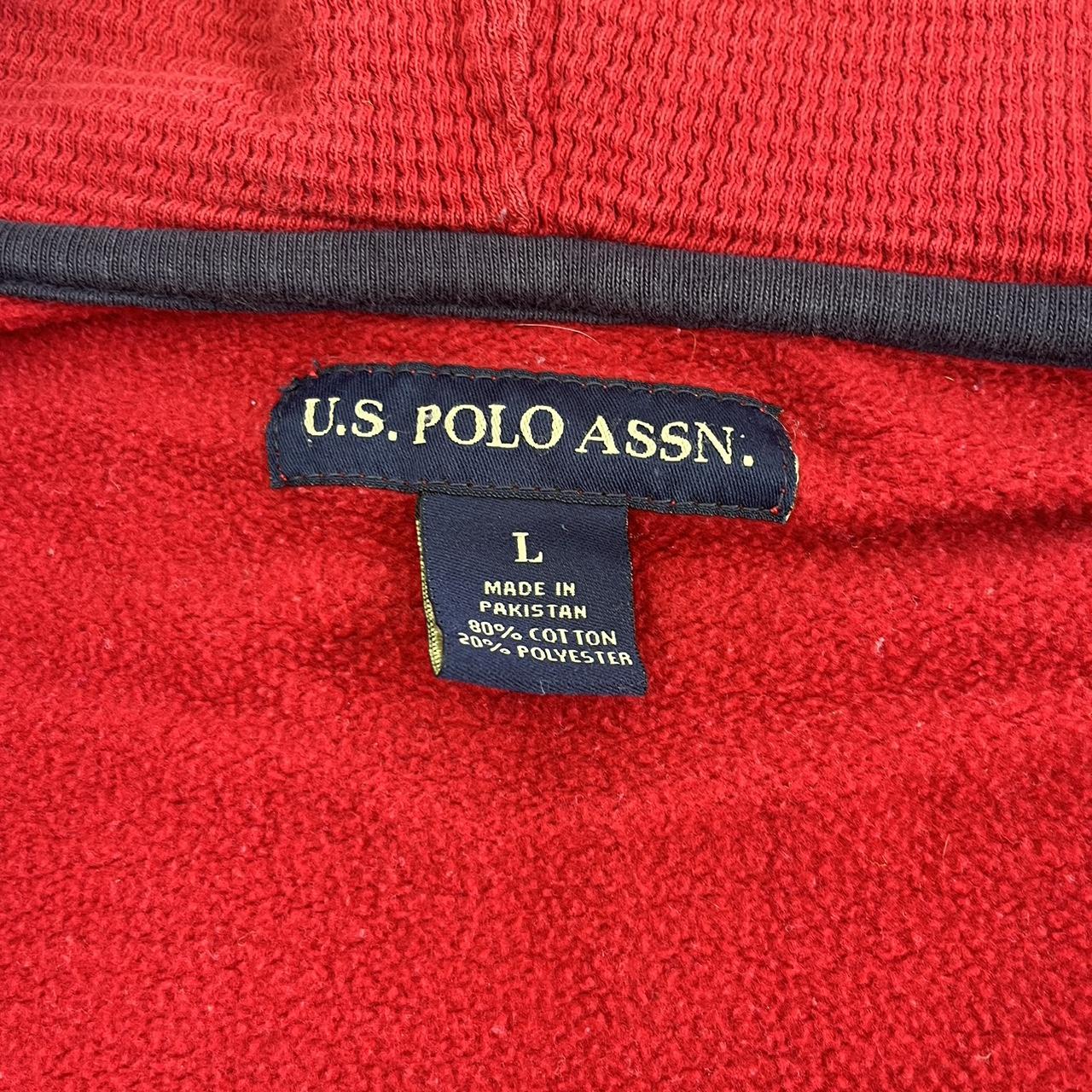 Vintage U.S. Polo Assassin Zip-up Hoodie Mens L See... - Depop