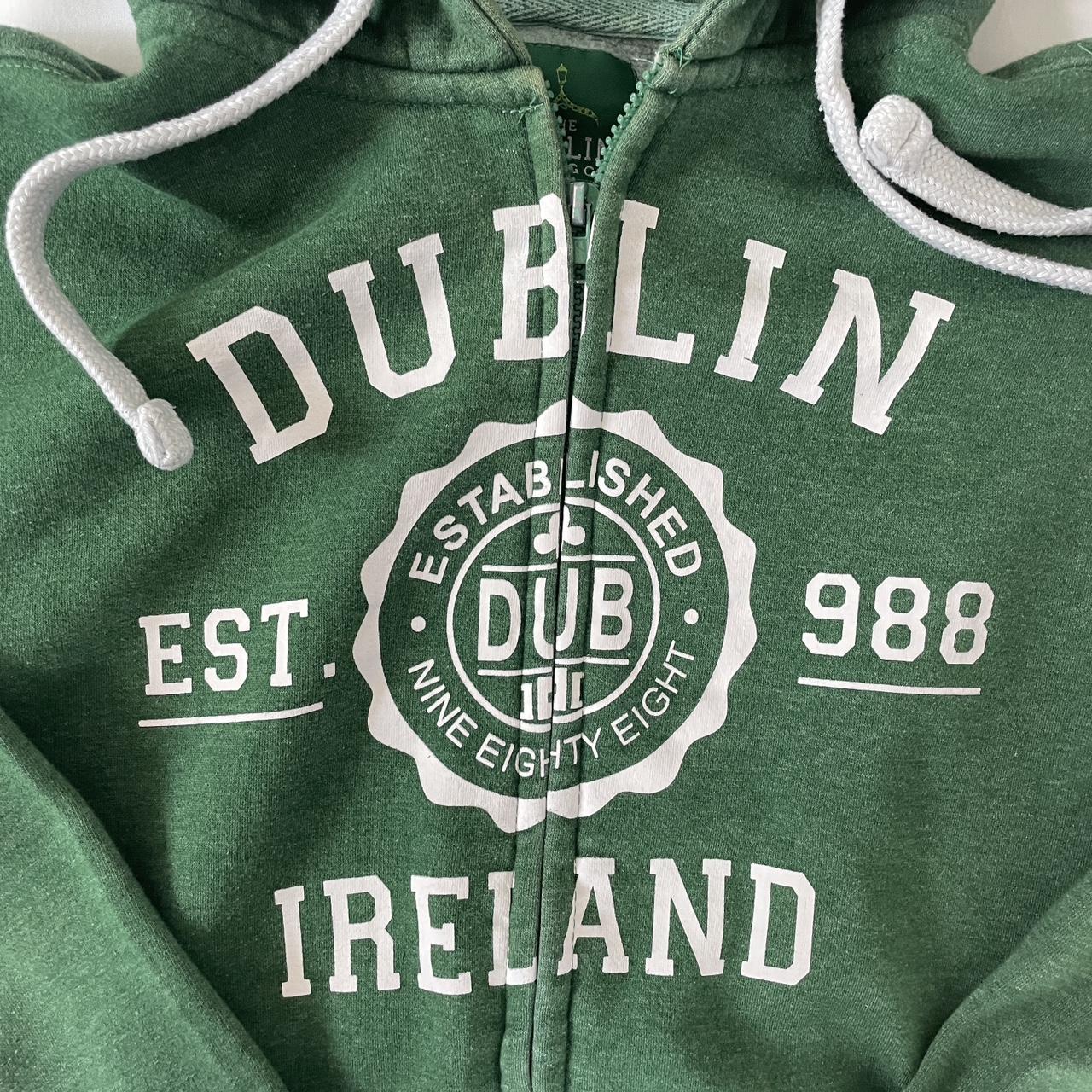 Vintage Dublin Ireland Zip Hoodie -tagged M, can fit... - Depop