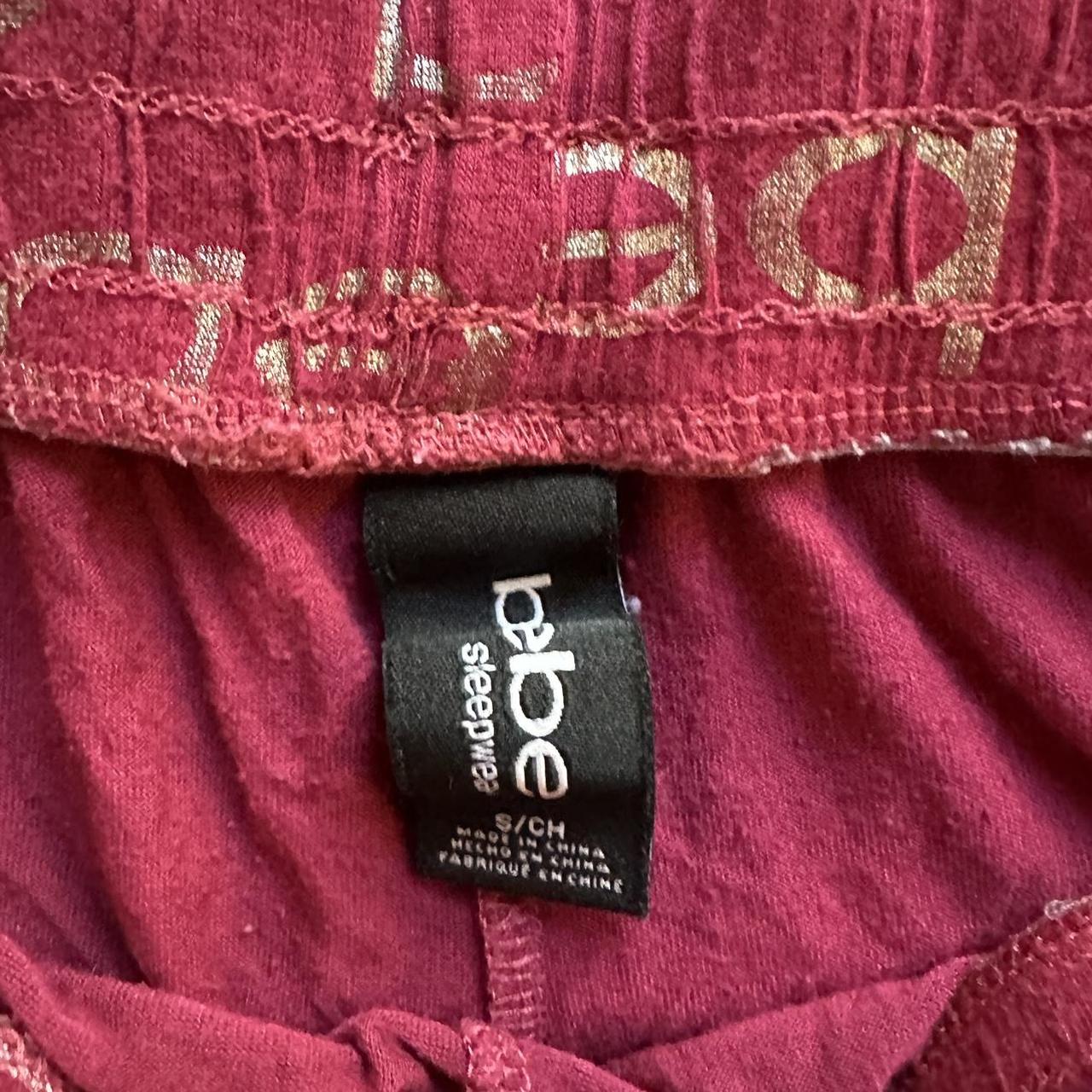 bebe red sleep shorts size small zara skims true... - Depop