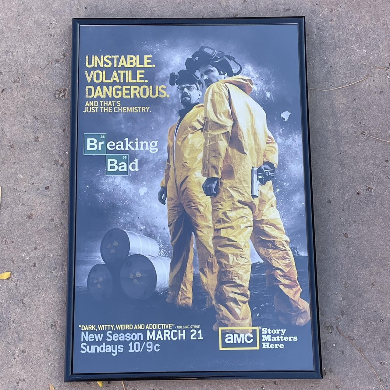 Breaking Bad Framed Movie Poster 11x17 no flaws,... - Depop