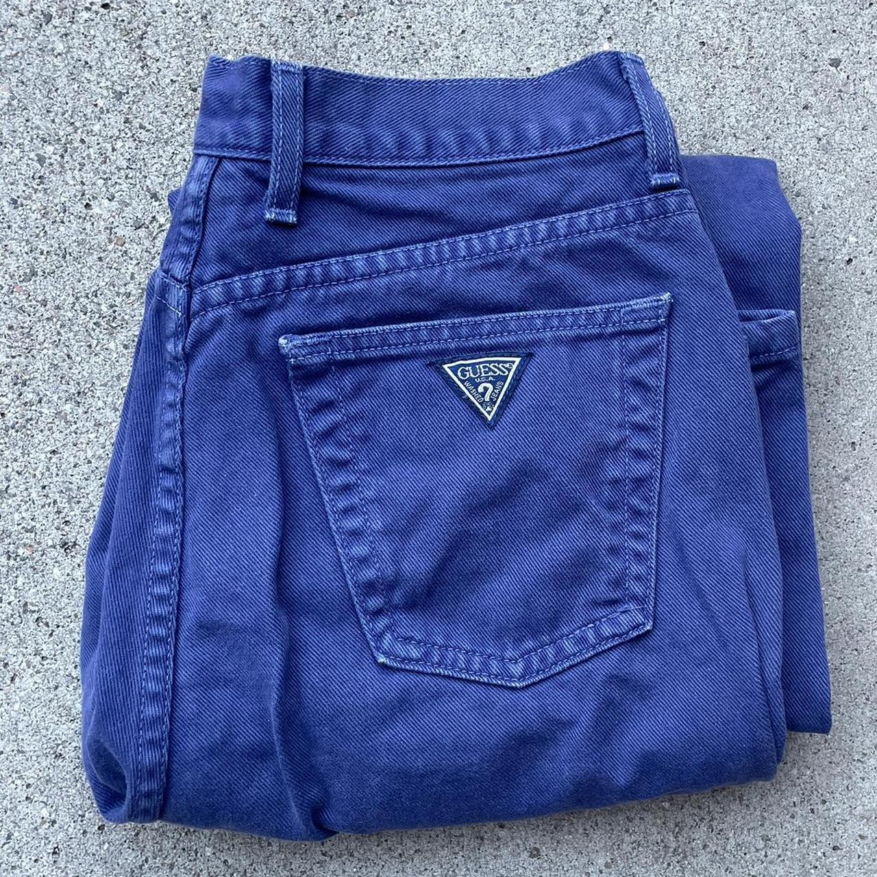 Vintage Guess Jeans Made In USA Guess triangle logo... - Depop