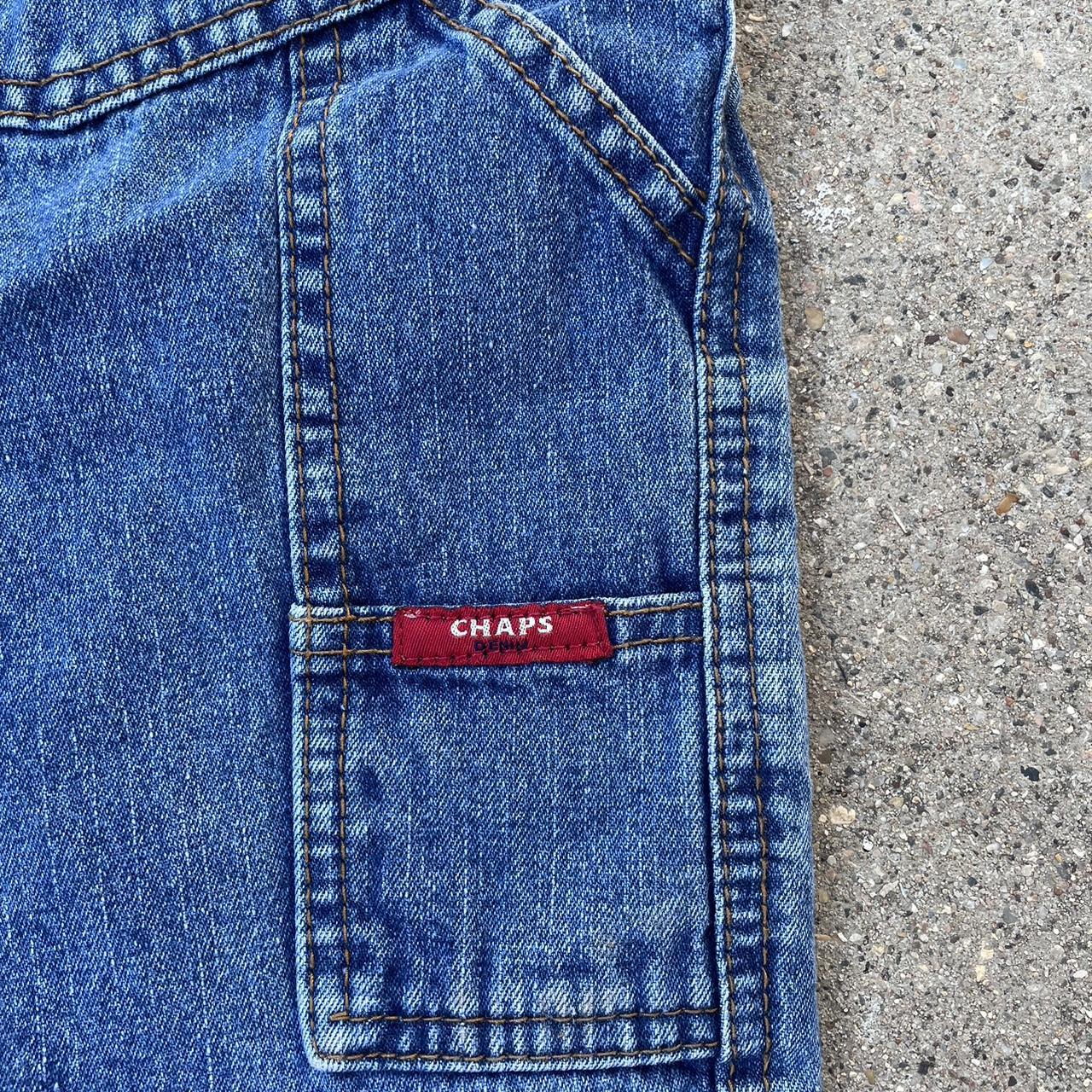 Y2K Chaps Denim Cargo Shorts. Size 31. Mint... - Depop