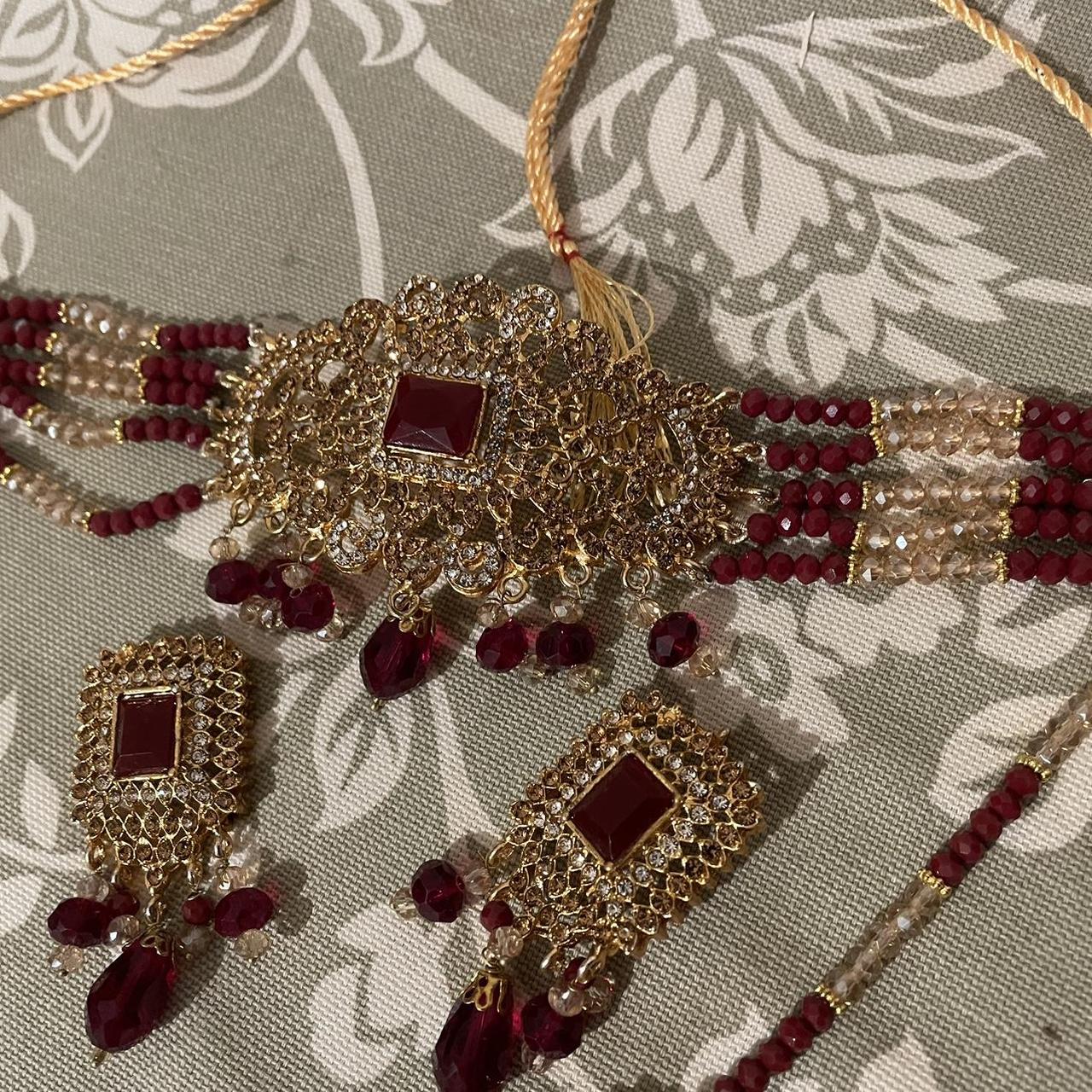 Pakistani Indian party wear choker set Such a wow... - Depop