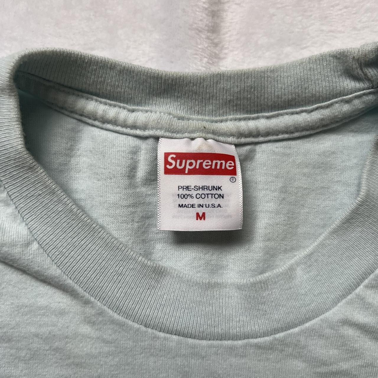 light blue SUPREME kurt cobain t-shirt size medium... - Depop
