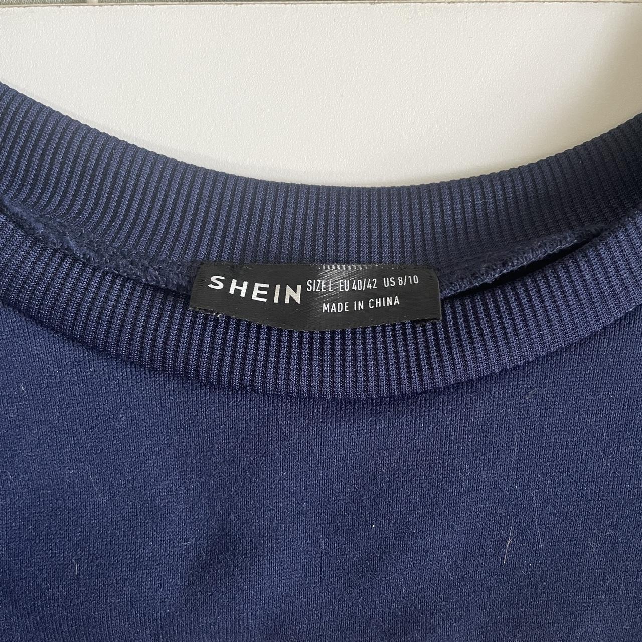 Shein navy blue sweater - Depop