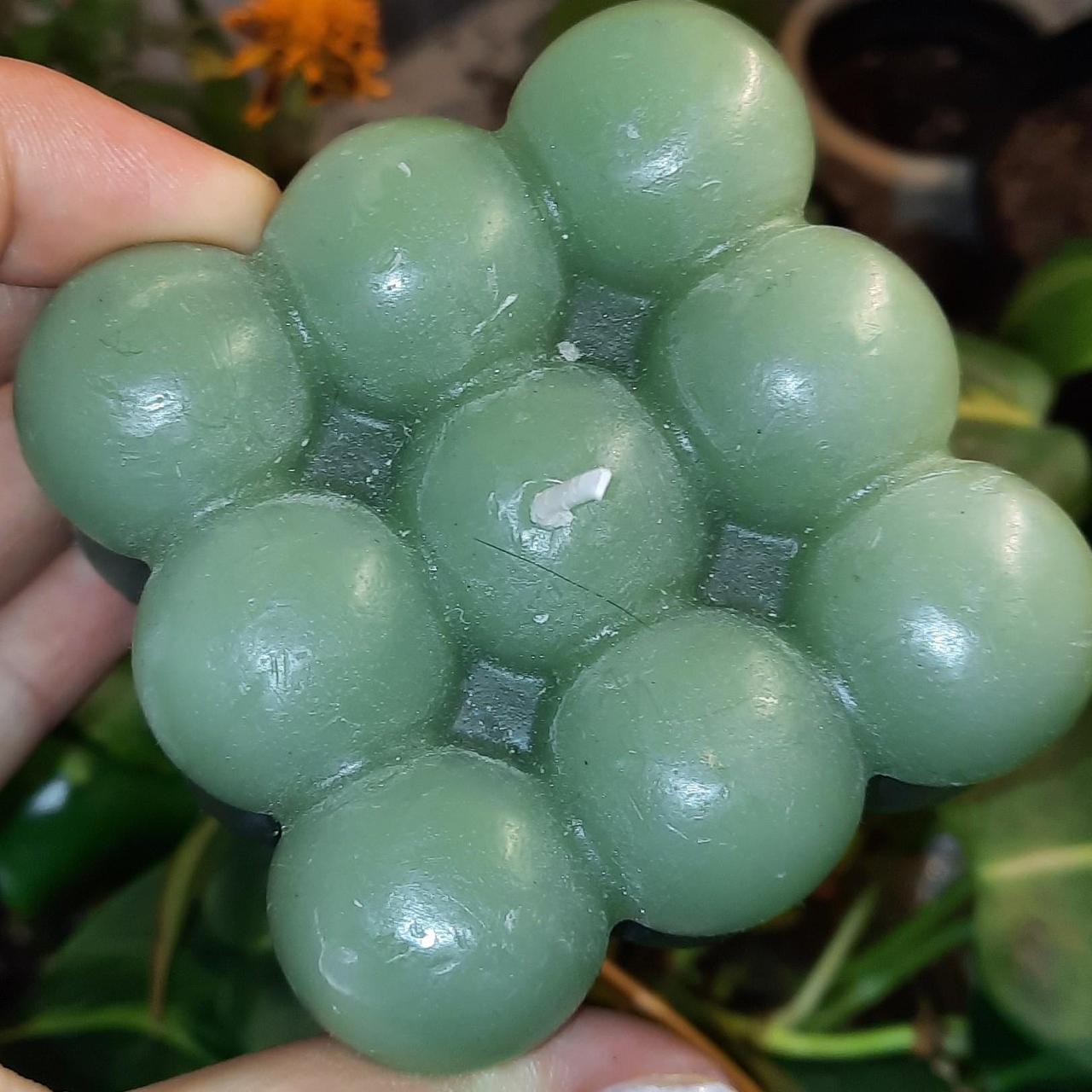 Bubble candle sage green target LOT OF 2 Super... - Depop