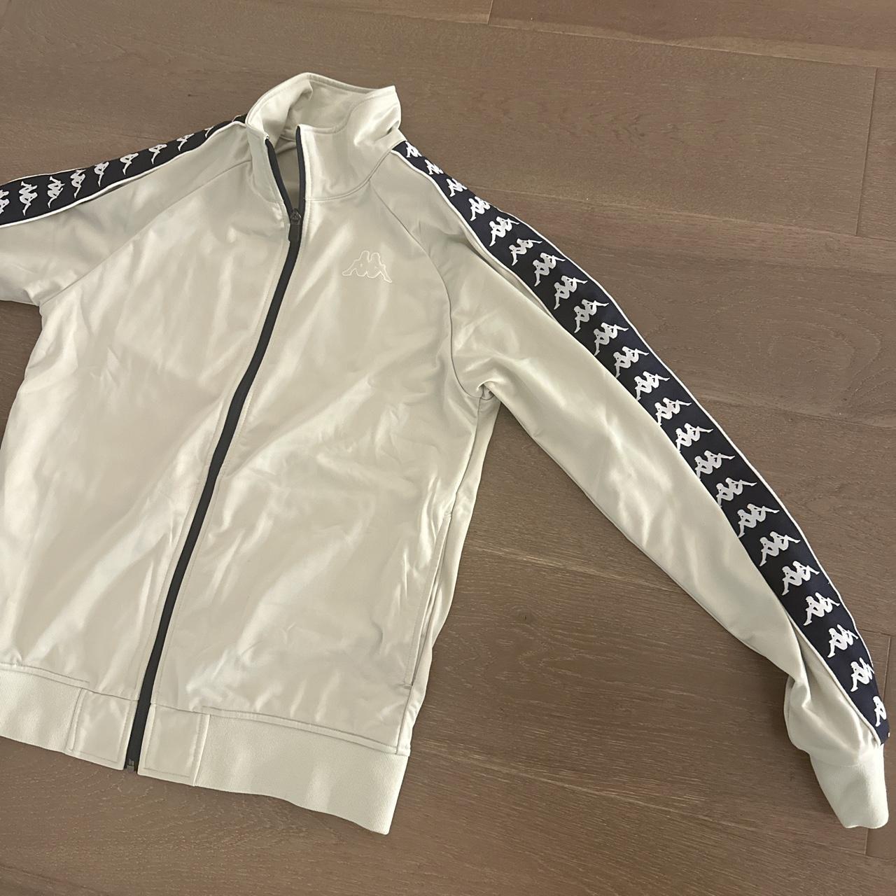 Kappa Jacket W Navy Stripe - Depop
