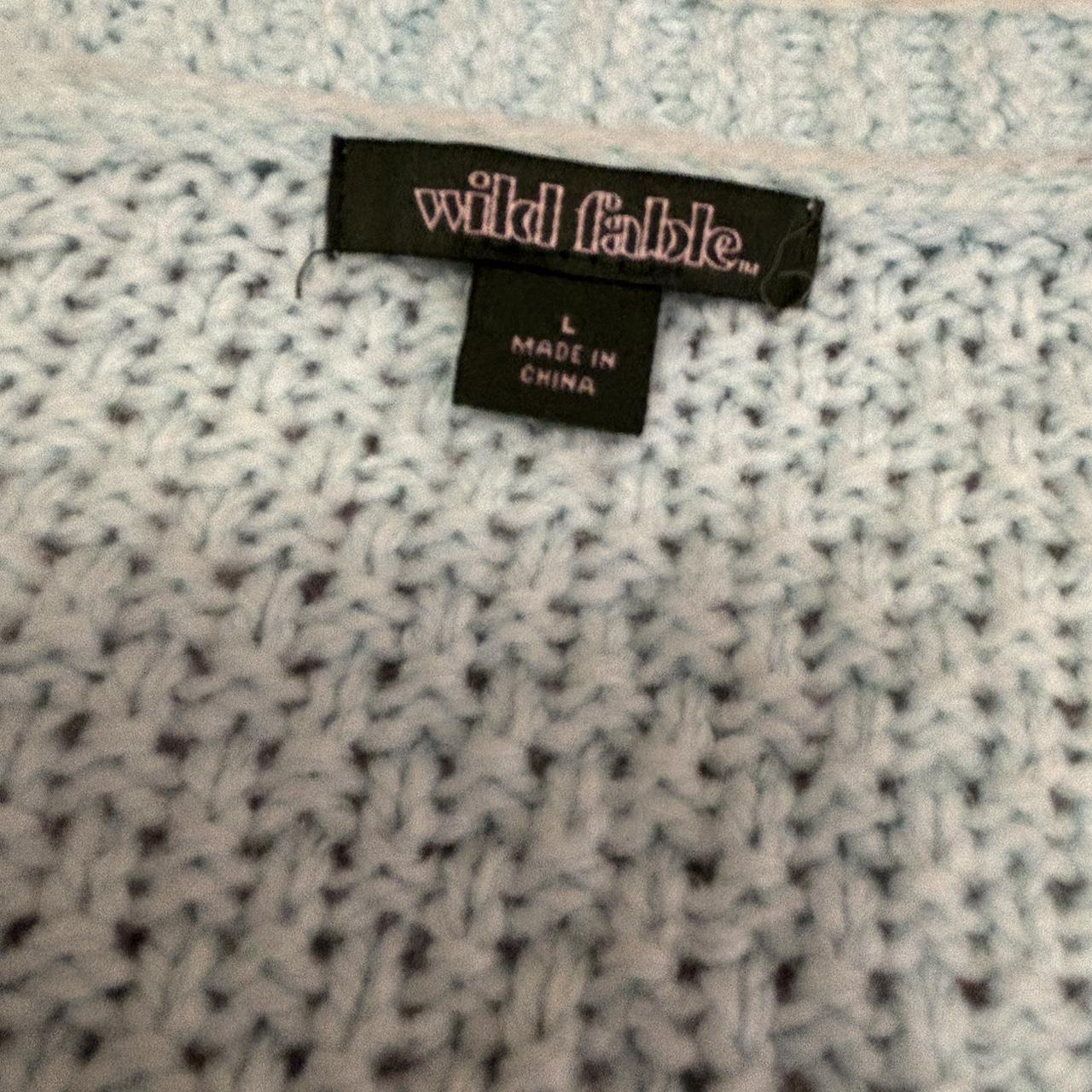 cute turquoise cropped cardigan with pink... - Depop