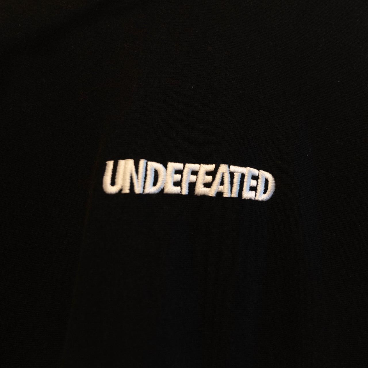 Undefeated black heavy fleece hoodie size medium... - Depop