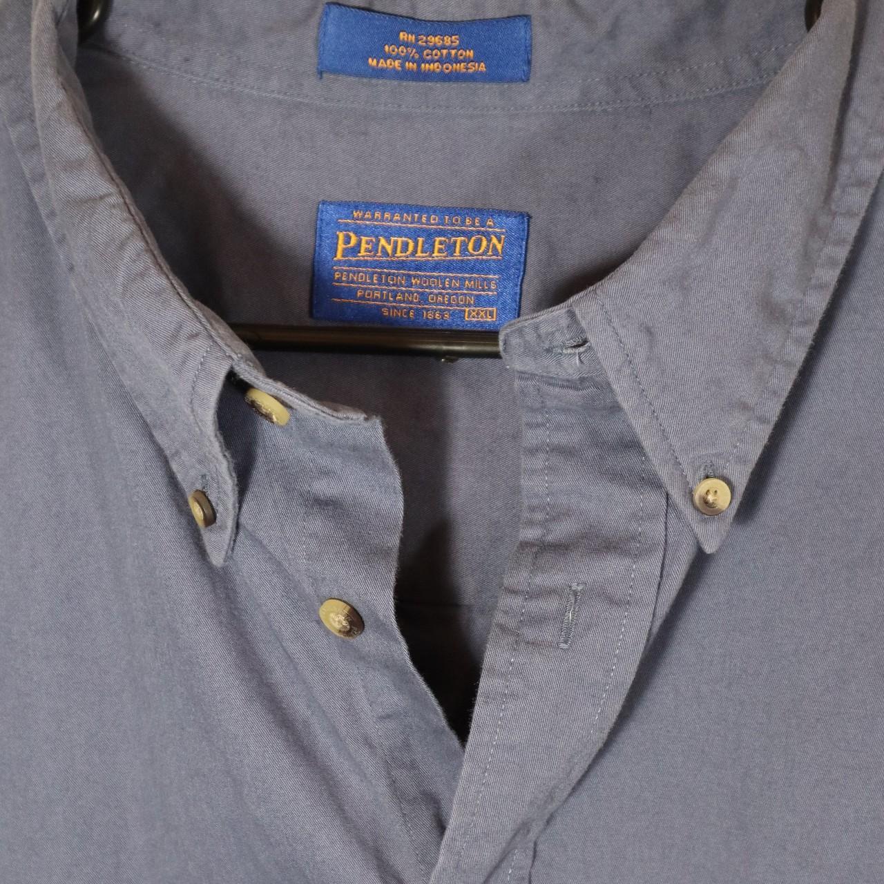 Pendleton Men's Blue Shirt | Depop