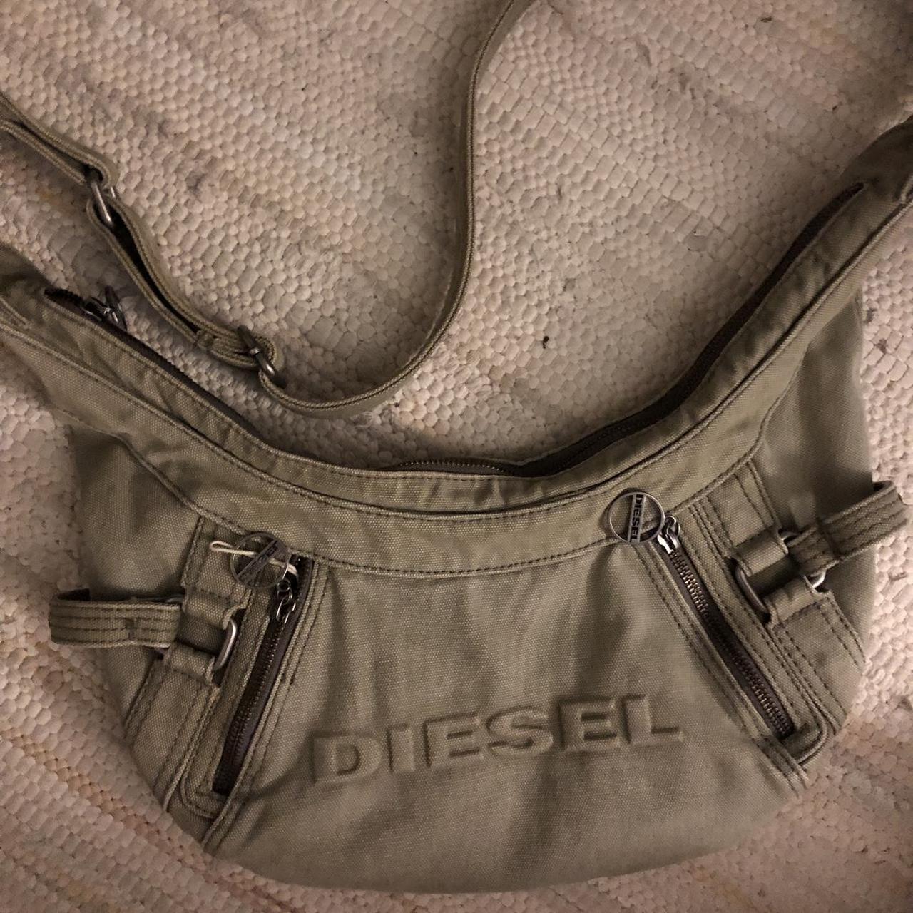 Vintage Diesel denim shoulder bag Cargo utility... - Depop