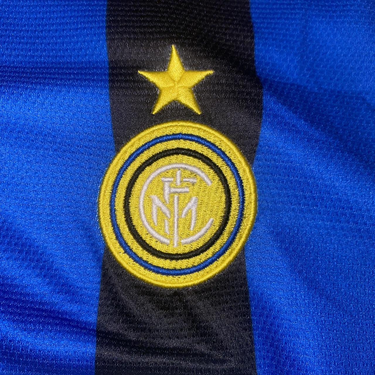 Retro inter Milan shirt Size s Fits quite big... - Depop