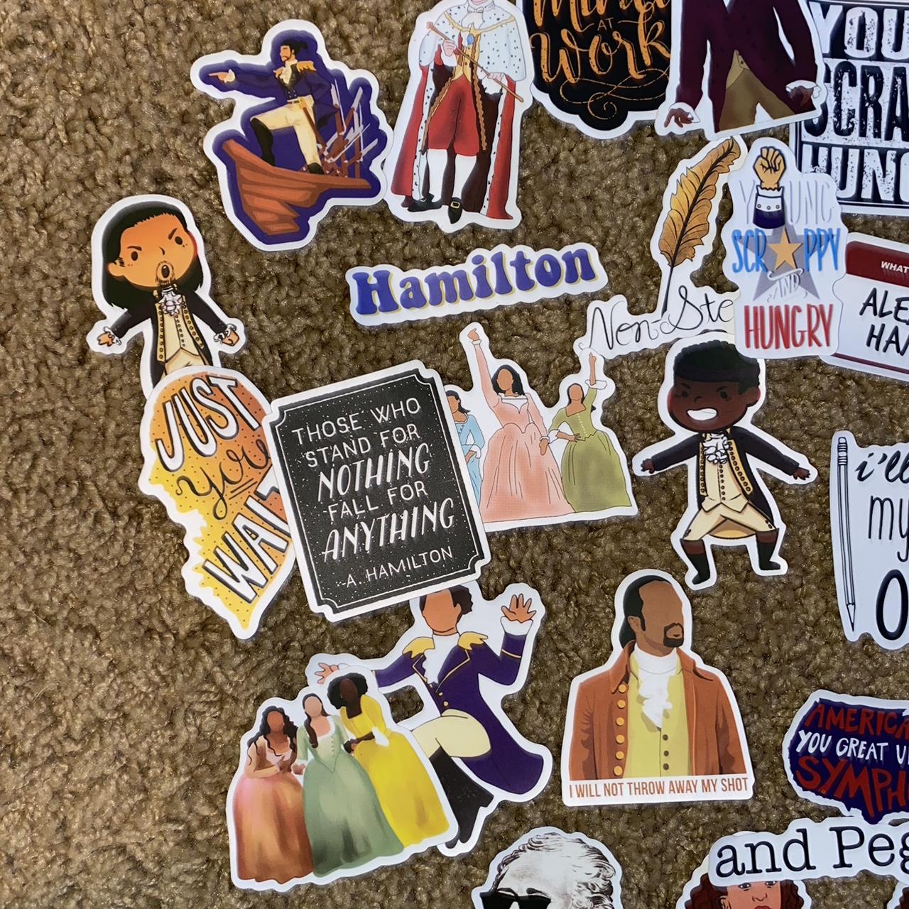 Hamilton stickers - 38 pieces - all of them for... - Depop