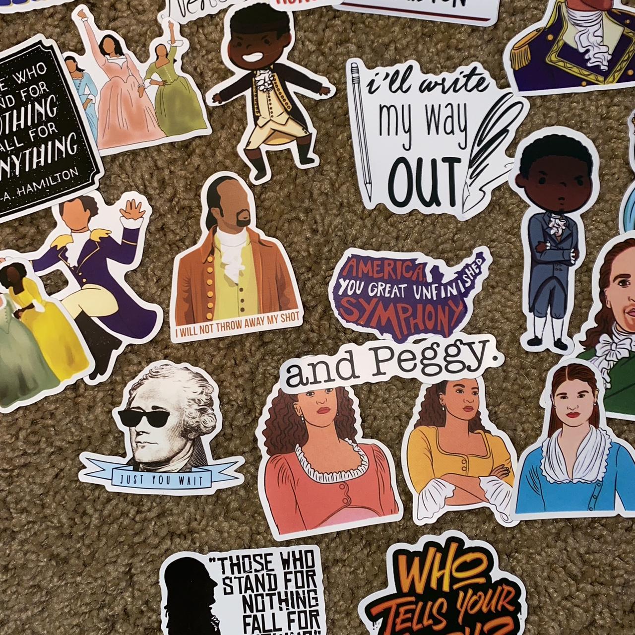Hamilton stickers - 38 pieces - all of them for... - Depop