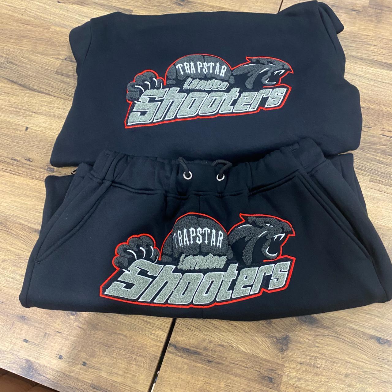 Trapstar Men's Black and Red Joggers-tracksuits | Depop