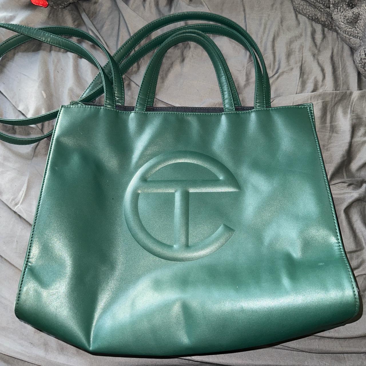 Green Telfar bag Used - Depop