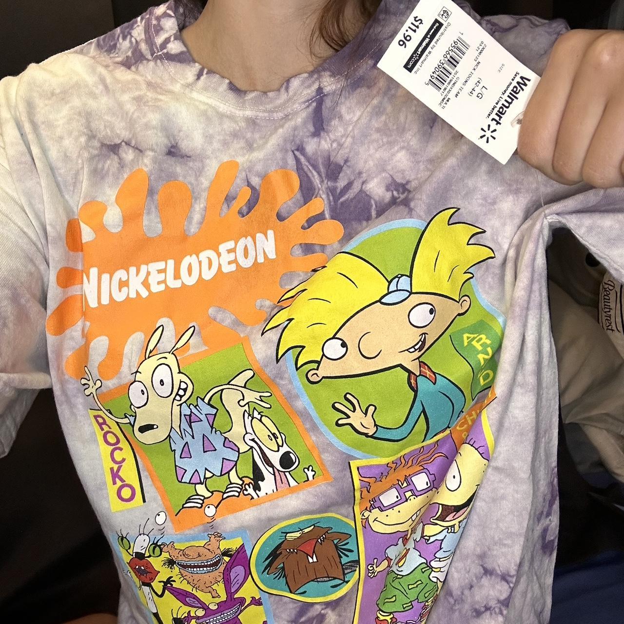 Walmart Women's White and Purple T-shirt | Depop