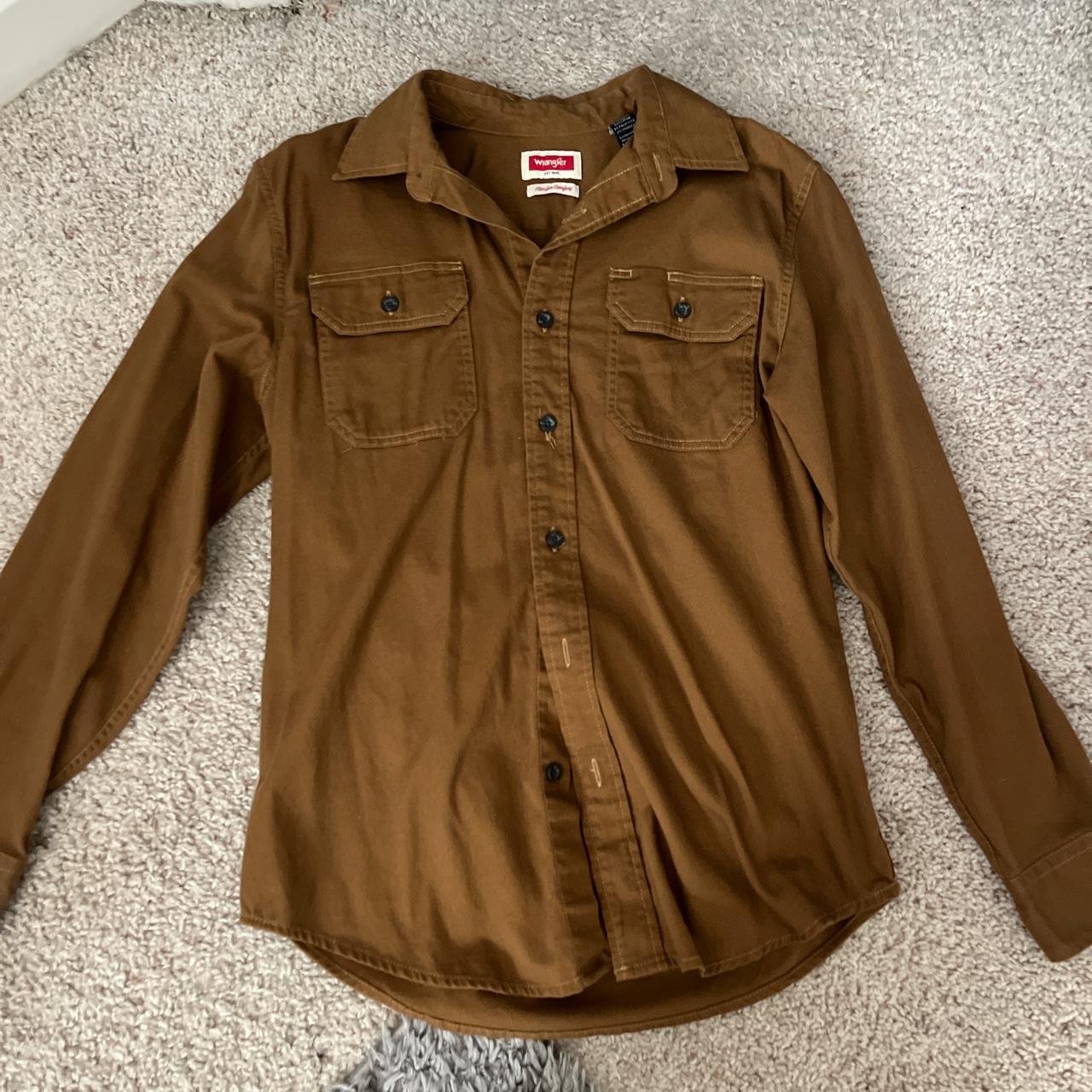 Wrangler button up long sleeve - Depop