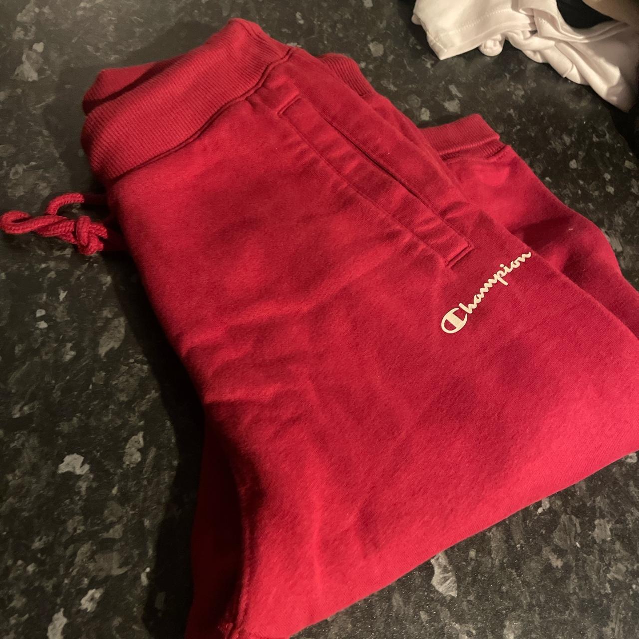 Red champion joggers brand new - Depop