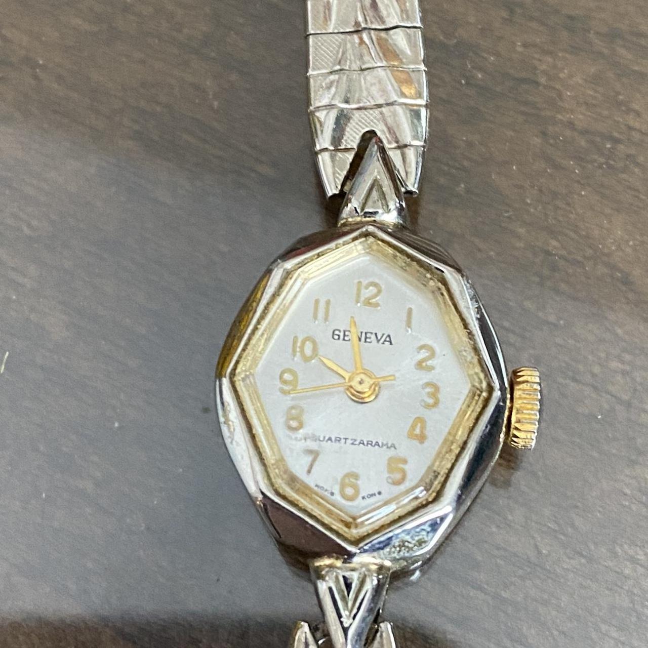 Vintage Silver Geneva Women’s Watch... - Depop