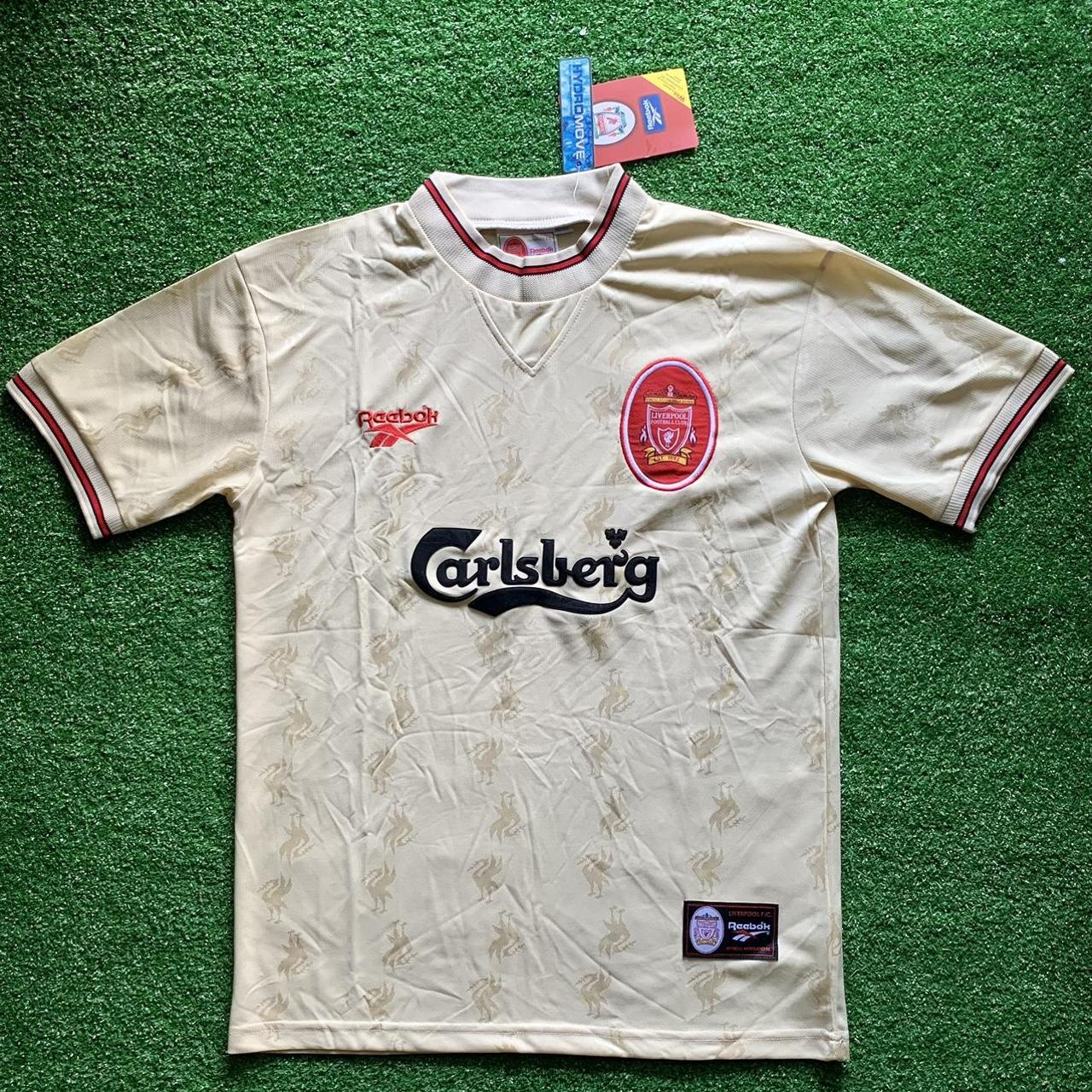 Liverpool Away Retro Jersey Premier league Size... - Depop