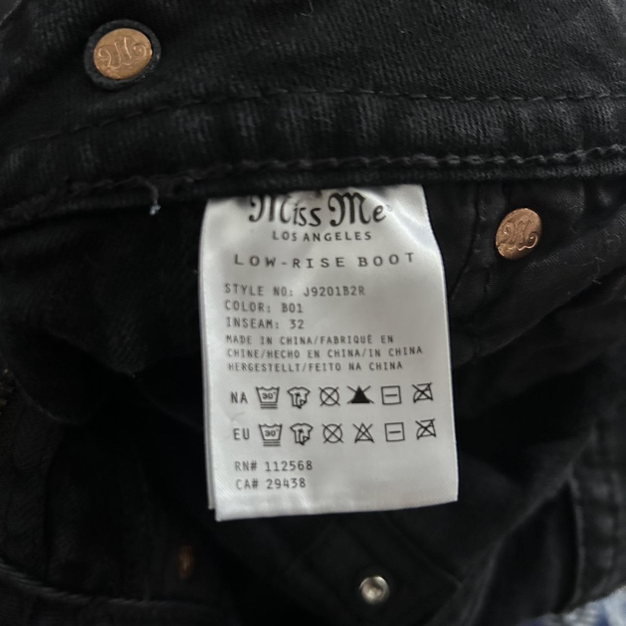 Black low rise Miss me bootcut jeans size 23 Only... - Depop