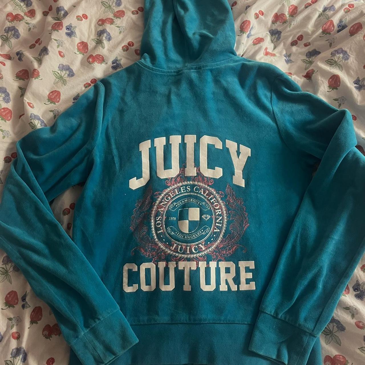teal juicy couture jacket tags: juicy tracksuit,... - Depop