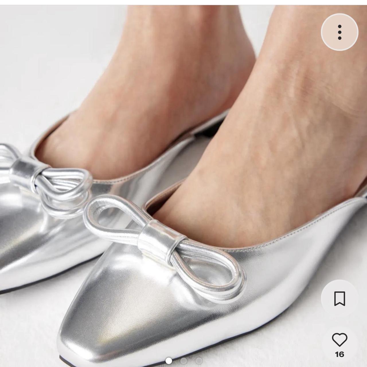 Cider Bow Square Mary Jane Flats - Sz 38 BNWT - repop - Depop