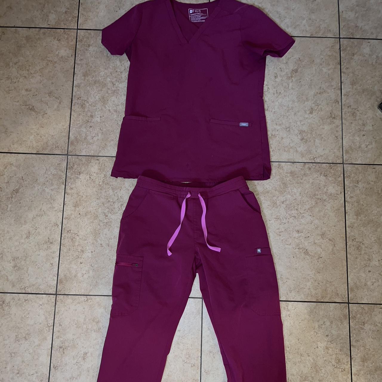 Pink Figs Scrubs Set Size Small - Depop