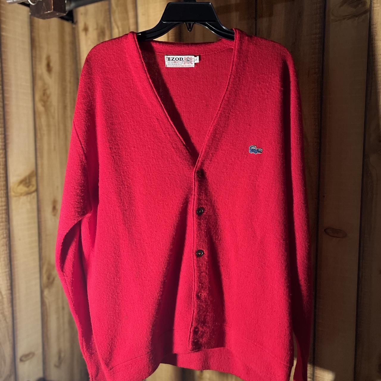 Vintage Izod Lacoste button up Cardigan... - Depop