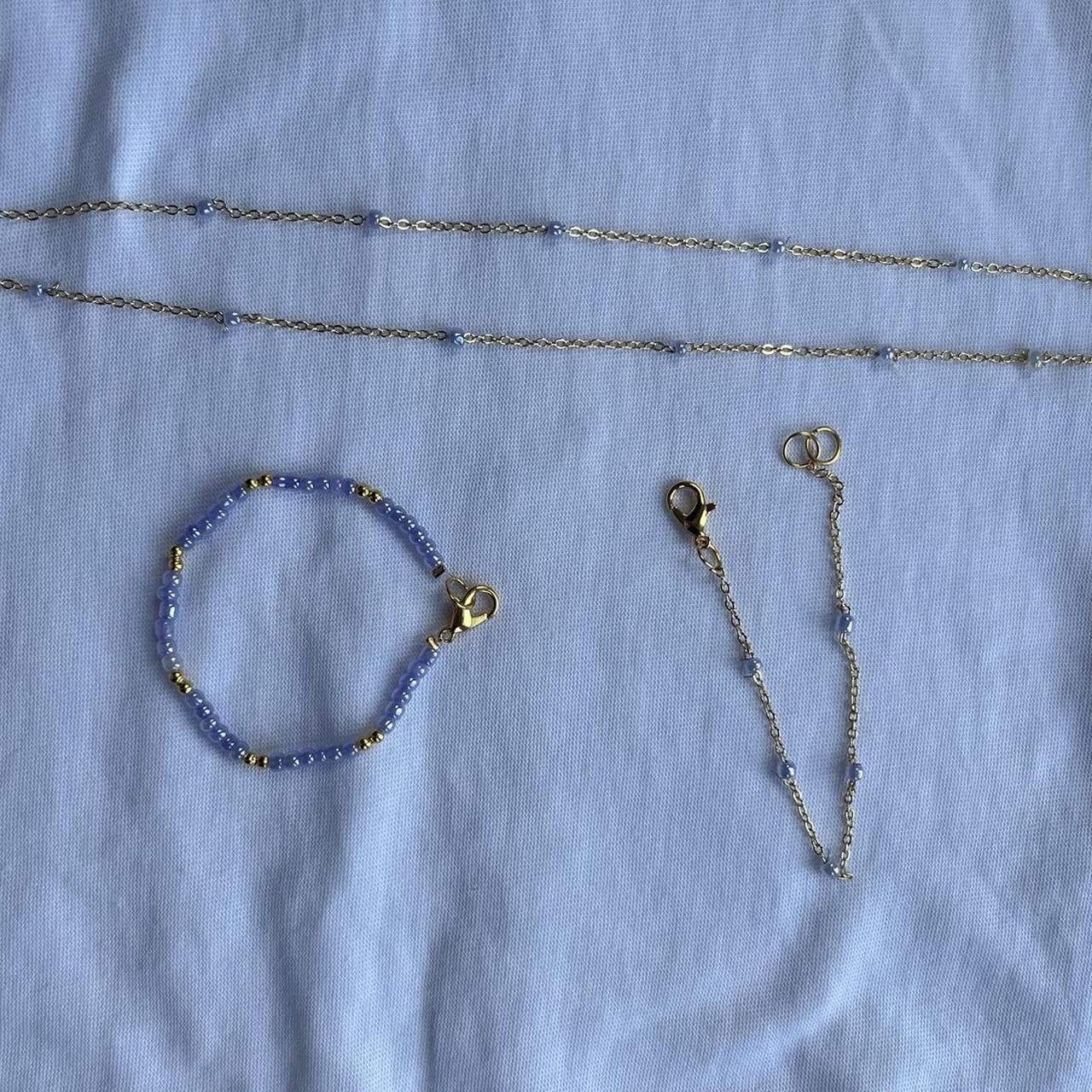 Jewellery set 💜 Handmade 24krt gold plated... - Depop