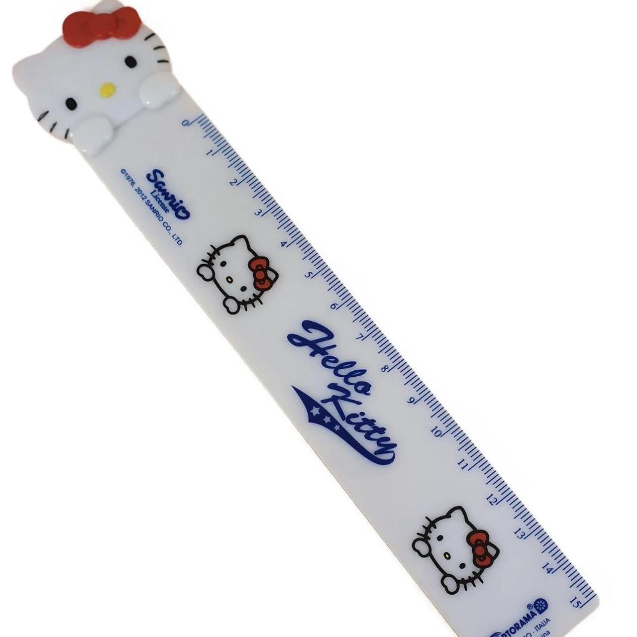 Hello Kitty Assorted Stationery Ruler Set of 2 - Depop