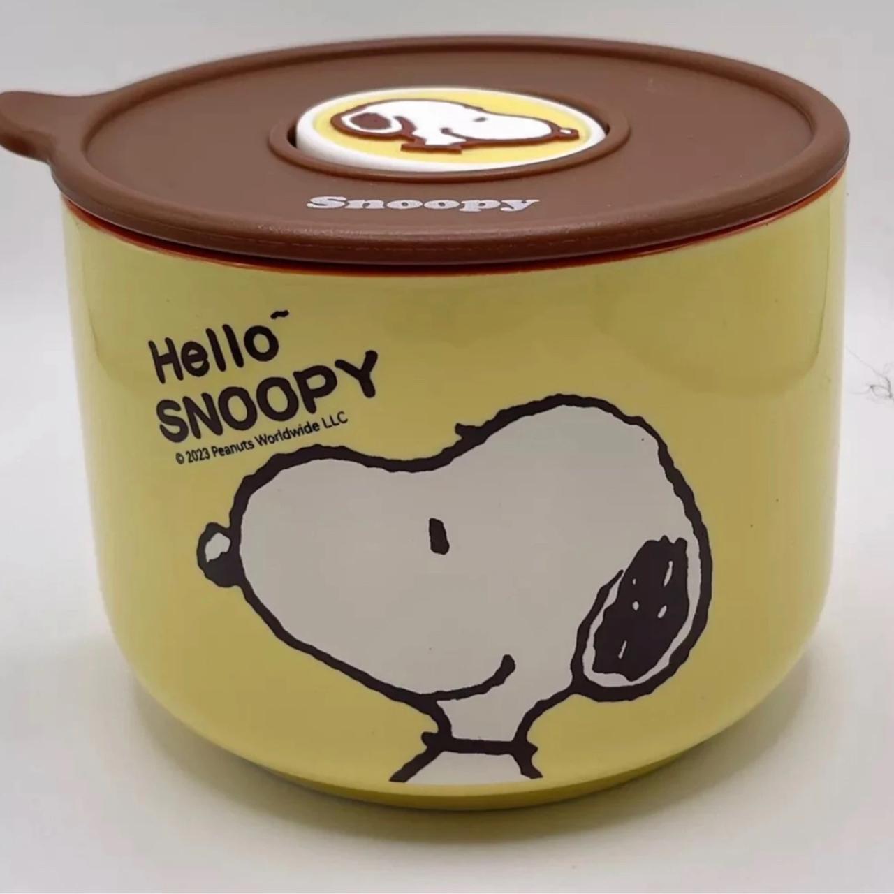 Snoopy Ceramic Salad Rice Soup Bowl Storage 9.5cm... - Depop