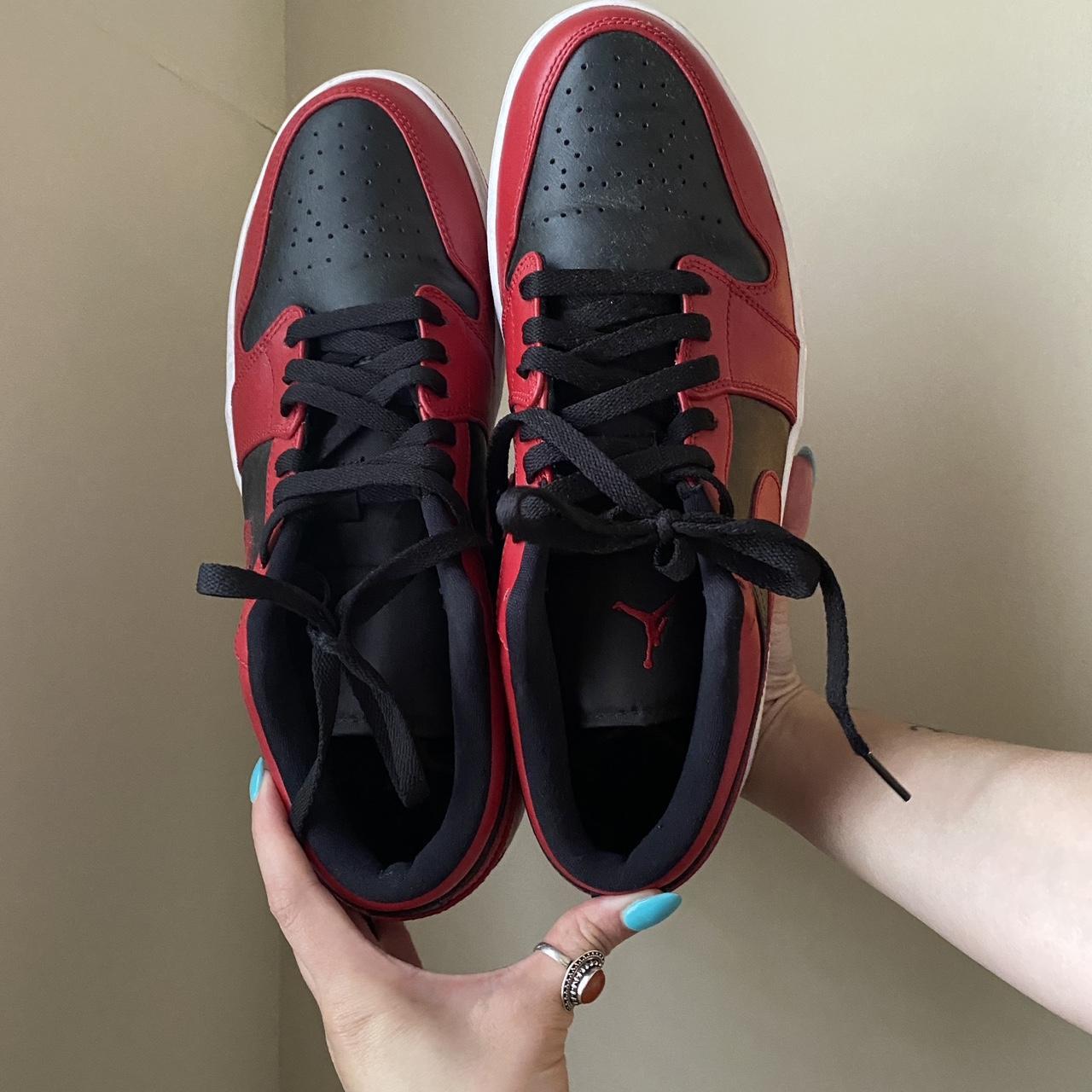 Nike Jordan 1 Low; Reverse Bred Size: 11 (Men’s)... - Depop
