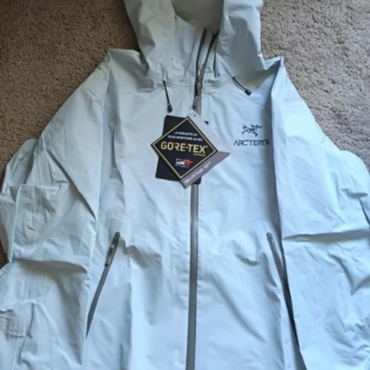 Light blue Arc’teryx Gore-Tex Jacket - XL... | Depop