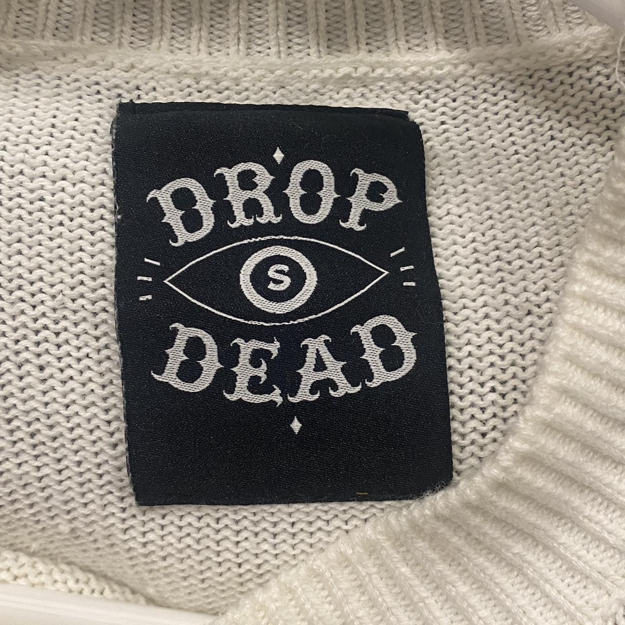 Dropdead Men's White Jumper | Depop
