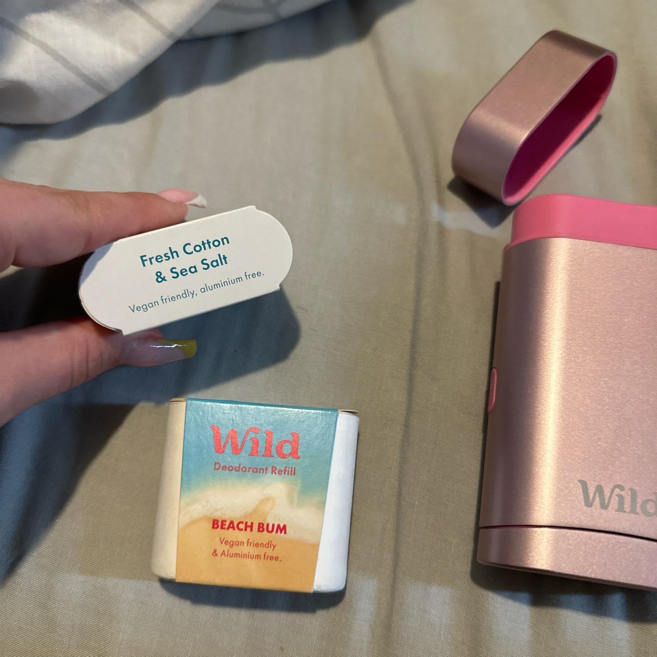 Pink wild deodorant case and two refills in cases.... - Depop